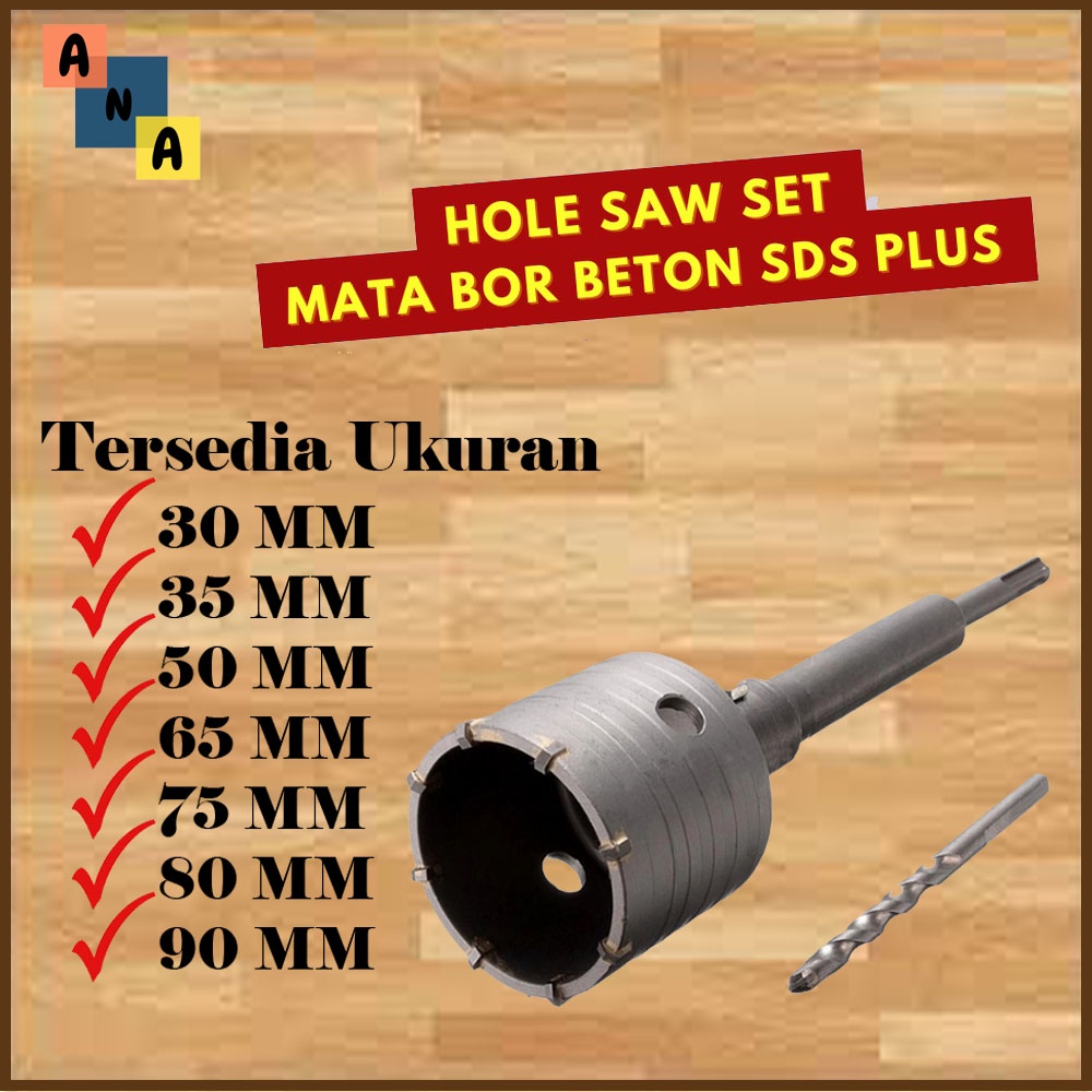Jual [SET] Mata Bor Hole Saw Pelubang Beton Tembok Pipa AC Perkakas ...