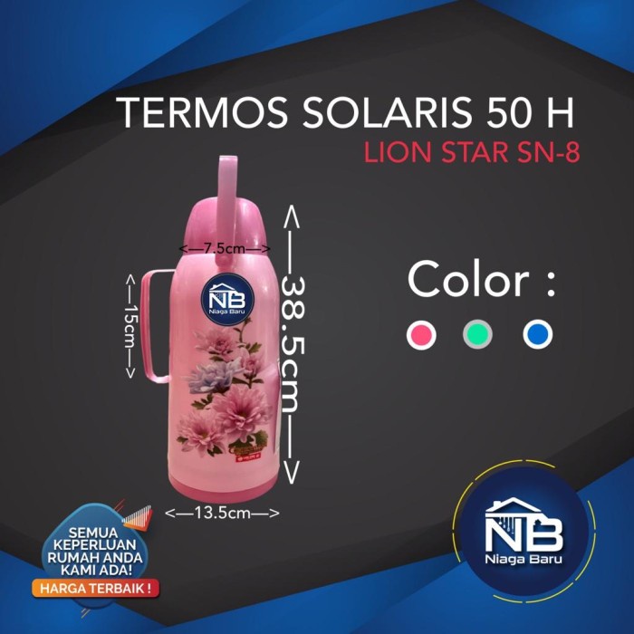 Jual Produk Terbaru Termos Air Panas Lion Star Sn8 Solaris 50H 2Liter Khusus Bogor & Gojek ...