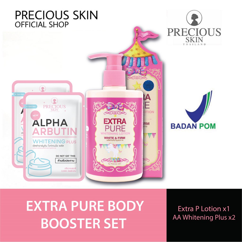Jual Precious Skin Thailand Extra Pure Gluta Booster Set / Set Pemutih ...