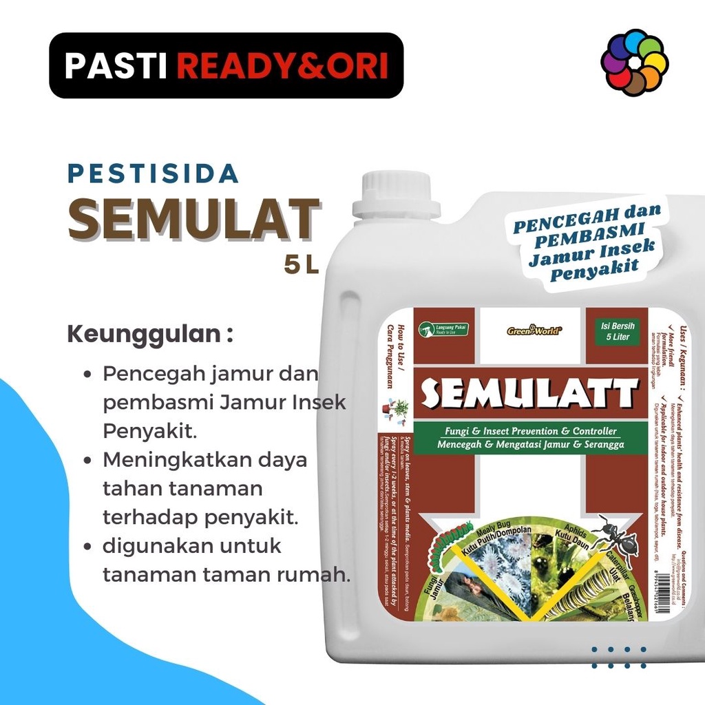Jual PLP SEMULATT PENCEGAH & PEMBASMI JAMUR INSEK PENYAKIT T [REFILL] 5 ...