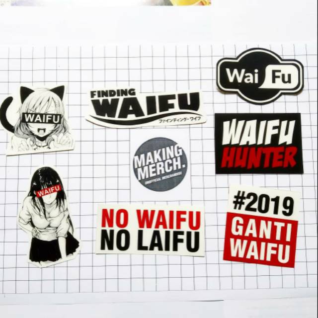 Jual Stiker Jejepangan Vol.2 Waifu | Shopee Indonesia