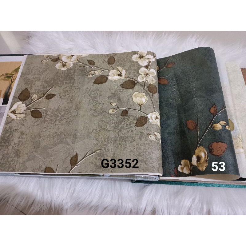 Jual wallpaper dinding motif bunga ranting simple super mewah | Shopee ...