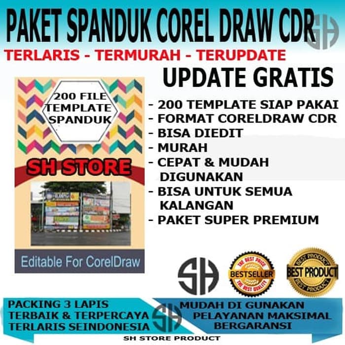 Jual Paket Template Desain Spanduk / Banner Siap Edit Format CDR Coreldraw | Shopee Indonesia