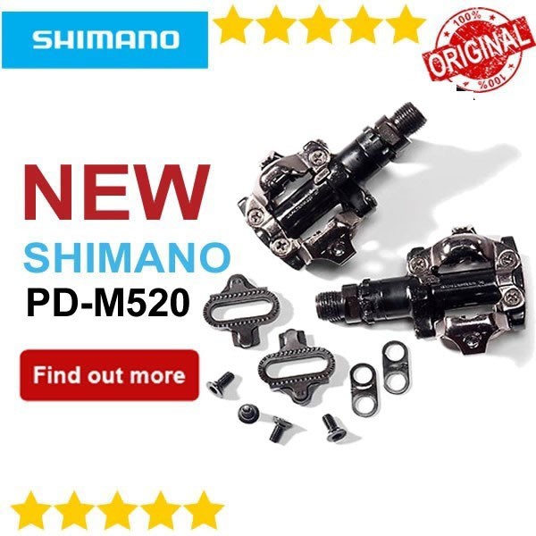 Jual pedal cleat SHIMANO M520 mtb original zeray kleo | Shopee Indonesia