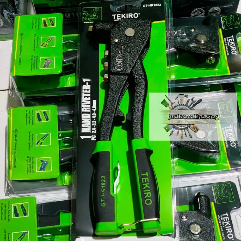 Jual TEKIRO TANG RIVET HAND RIVET HITAM GT-HR1823 | Shopee Indonesia