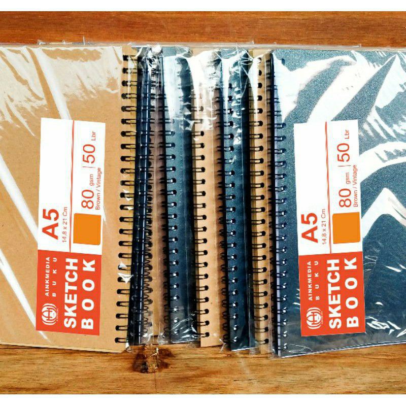 Jual NOTEBOOK SPIRAL BUKU SKETSA SKETCH BOOK (COD) | Shopee Indonesia