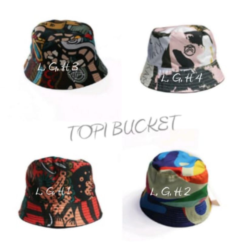 Jual Topi Bucket/Topi Hiking/Topi Pantai Full Print PREMIUM | Shopee ...