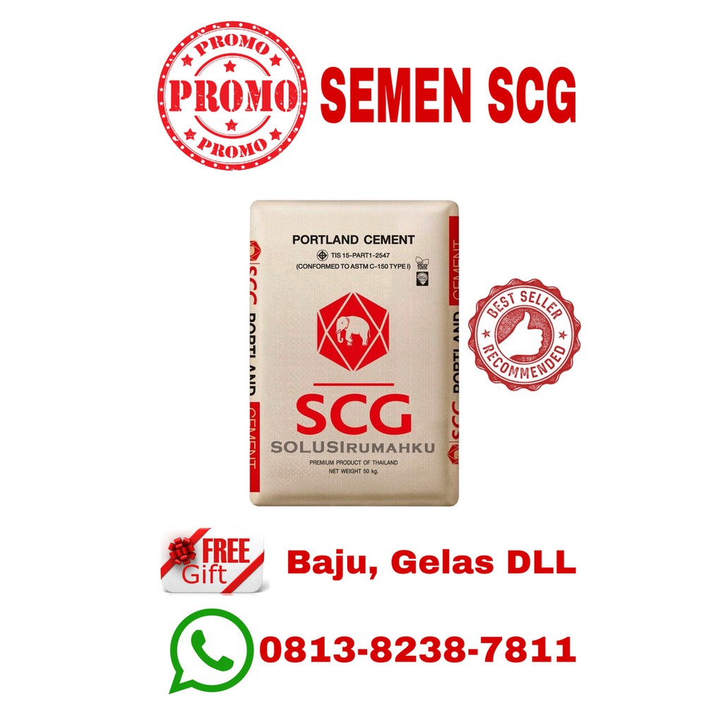 Jual Semen SCG FREE GIFT AWAY 40kg perkakas | Shopee Indonesia