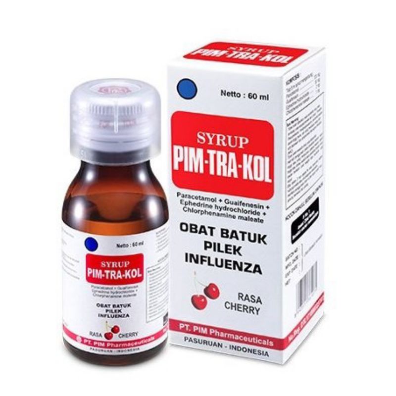 Jual PIM-TRA-KOL SIRUP RASA CHERRY 60ML | Shopee Indonesia