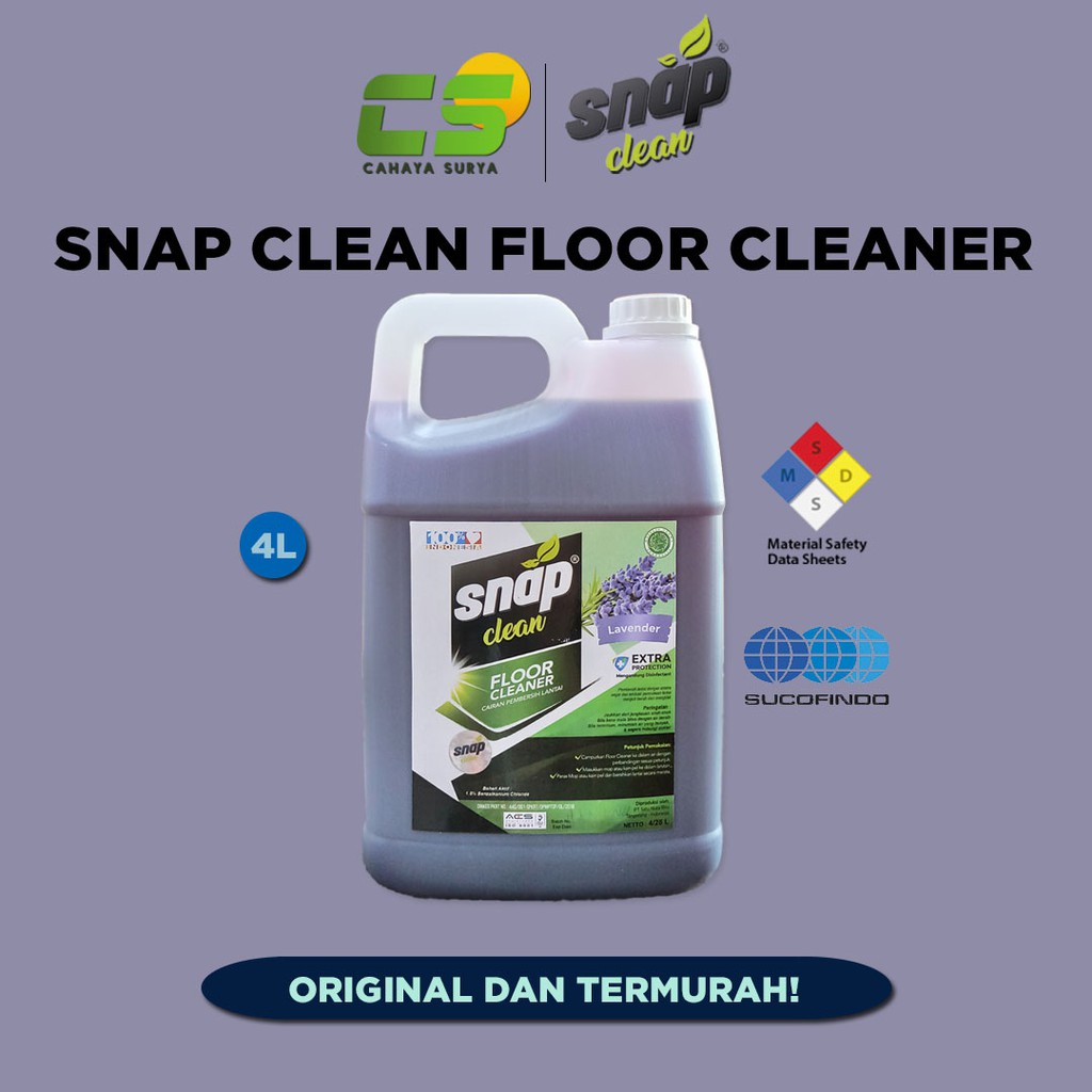 Jual SNAP CLEAN FLOOR CLEANER SABUN PEL LANTAI | Shopee Indonesia