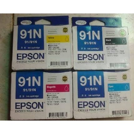 Jual Tinta Epson 91N Colour Original | Shopee Indonesia
