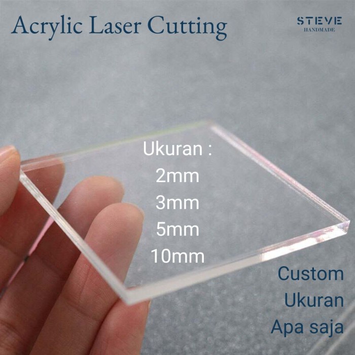 Jual Cutting Akrilik Bening 2mm 3mm 5mm 10mm Laser Potongan Acrylic Custom | Shopee Indonesia