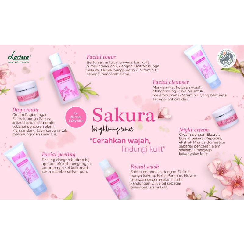 Jual PAKET SAKURA BRIGHTENING SERIES LARISSA | Shopee Indonesia