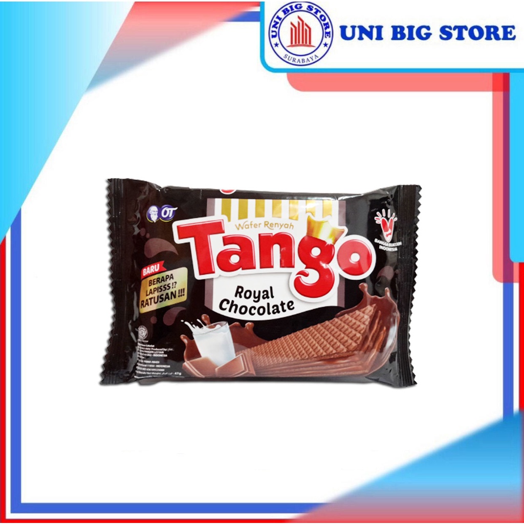 Jual Tango Wafer Royal Chocolate 39 gr Wafer Renyah Coklat | Shopee ...