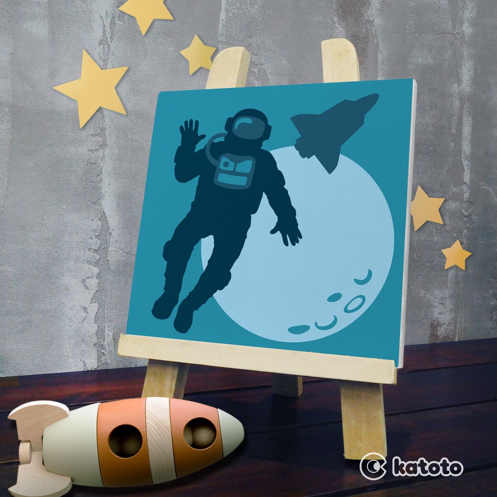 Jual PAINT BY NUMBERS ASTRONOT, LUAR ANGKASA, ROKET PAINTING KIT BY ...