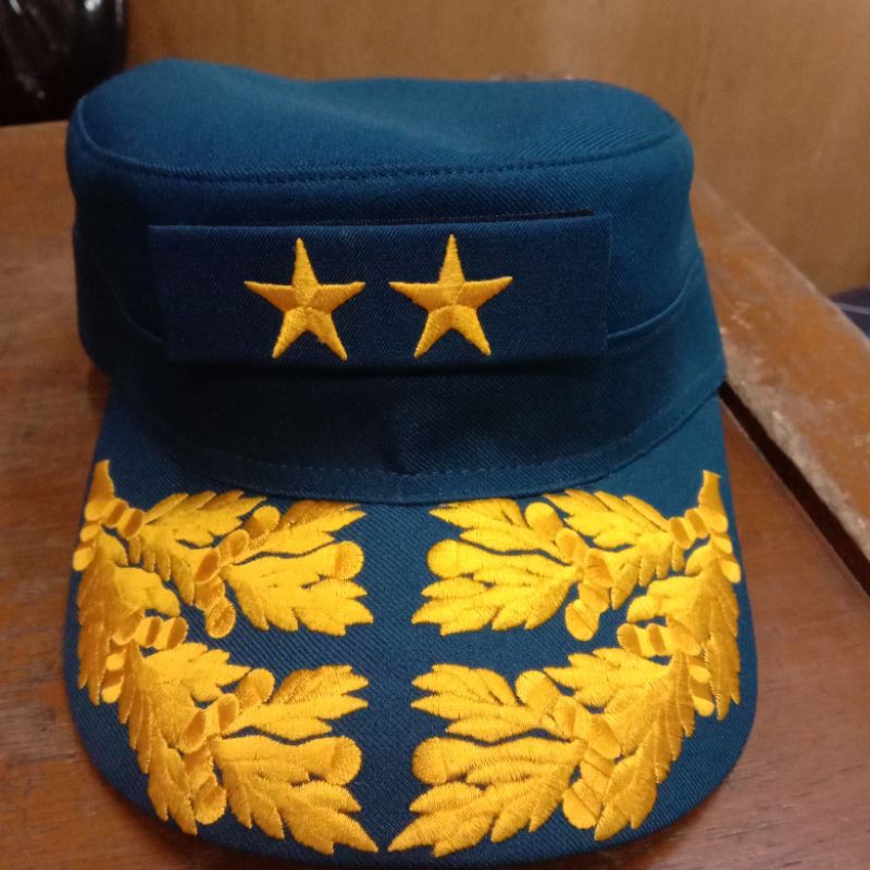 Jual topi pet pdh pati buat panglima bahan woll tanpa pangkat | Shopee ...