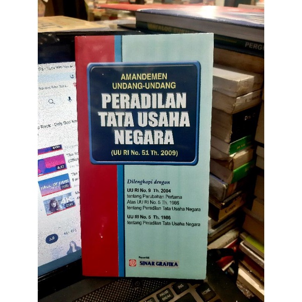 Jual AMANDEMEN UNDANG-UNDANG PERADILAN TATA USAHA NEGARA (PTUN ...