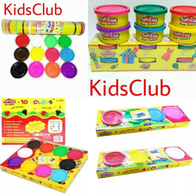 Jual Fun-Doh Reffil Colors 4,6,10,12 / Fun-Doh Isi Lilin Mainan ...