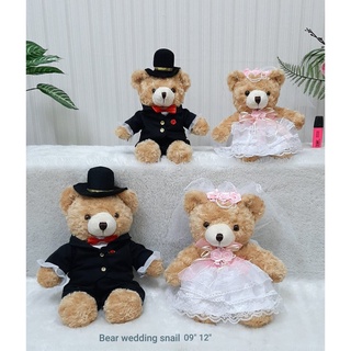 Jual Boneka Pengantin 09"/boneka pasangan /boneka wedding/Teddy Bear ...