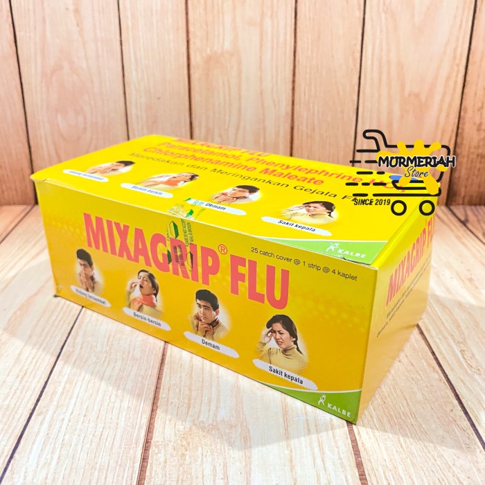 Jual Mixagrip Flu(KUNING) Box isi 25 strip - Obat Demam & Flu | Shopee ...