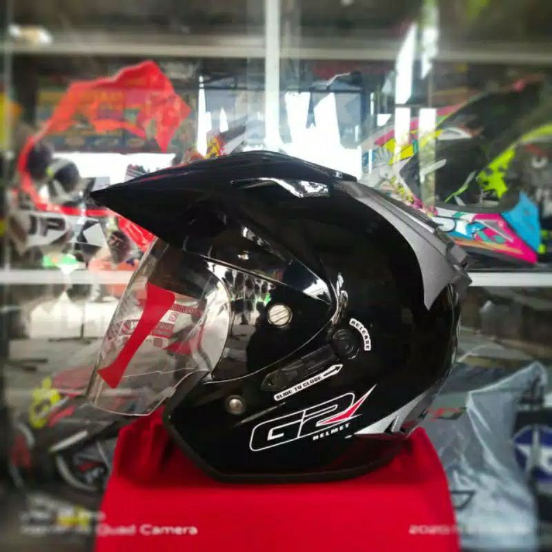 Jual Helm G2 Exterminator Solid Polos Original SNI | Shopee Indonesia
