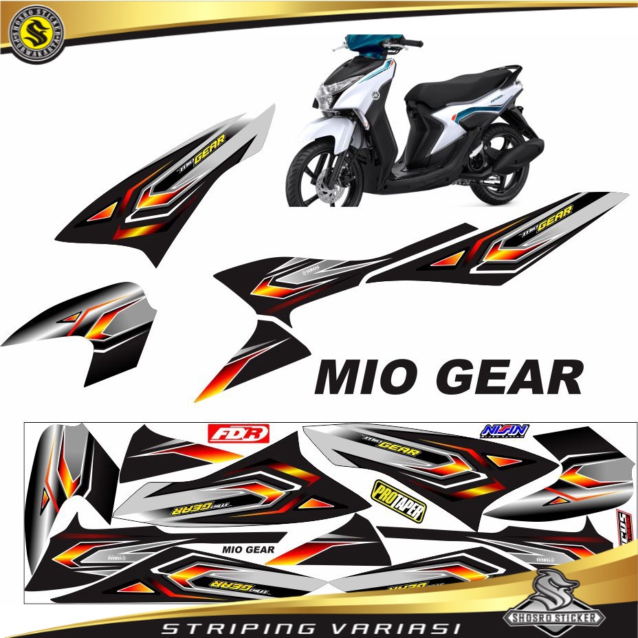 Jual STRIPING STRIPING MIO GEAR VARIASI YAMAHA POLET STIKER MIO NEW ...