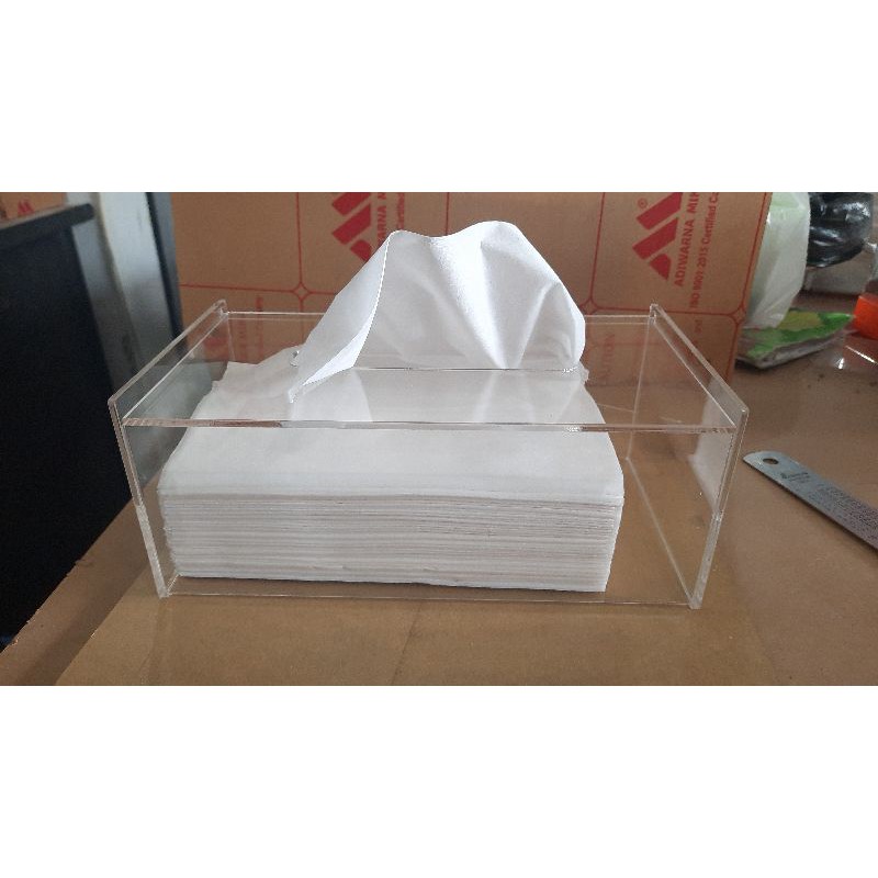 Jual acrylic tempat tisu/kotak tisu akrilik/tisue holder/display tisu ...