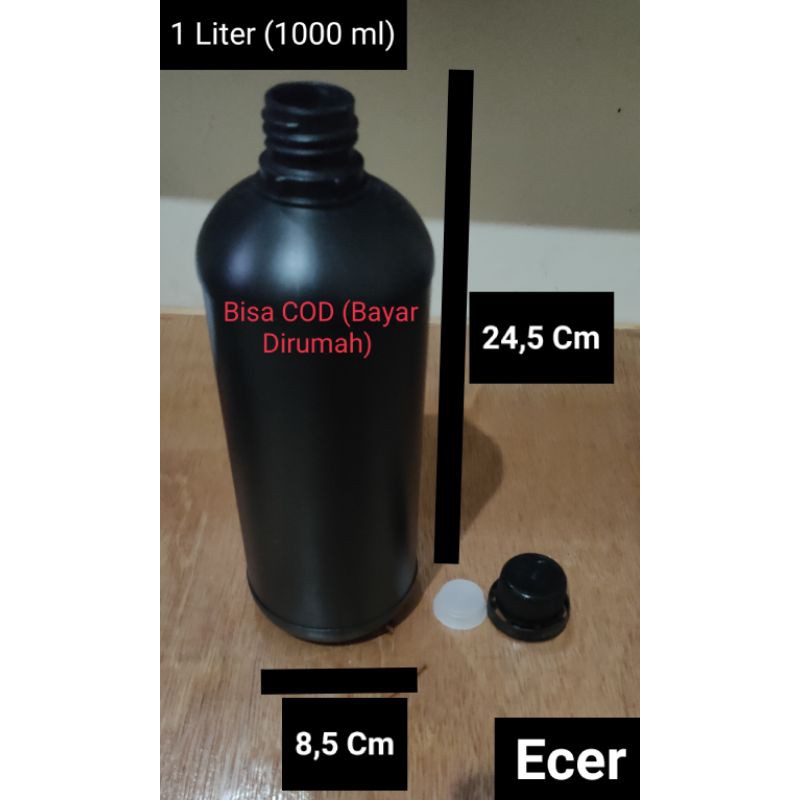 Jual botol labor botol hitam botol hdpe sumbat+tutup segel (ecer ...