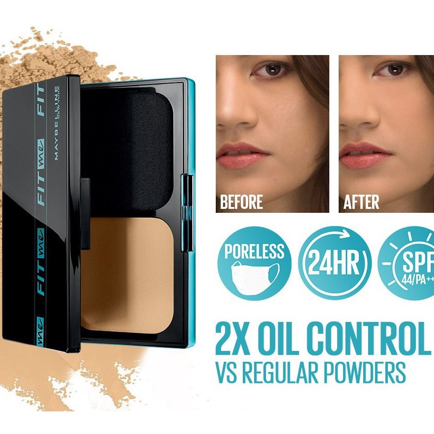 Jual Maybelline Fit Me Matte and Poreless 24HR Oil Control Powder ...