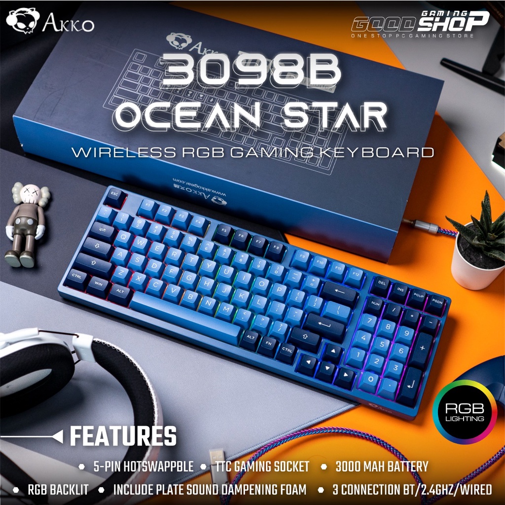 Jual Akko 3098B Ocean Star Mechanical - Gaming Keyboard | Shopee Indonesia