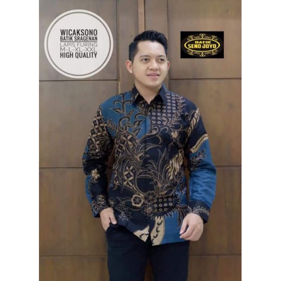 Jual KEMEJA BATIK SOLO PREMIUM WICAKSONO | Shopee Indonesia