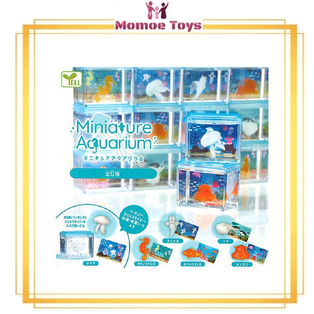 Jual Gacha-Gacha Miniature Aquarium Set of 6 Original Gashapon Capsule ...