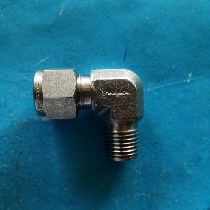 Jual swagelok elbow drat npt 1/4" - pipa 3/8 ss316 | Shopee Indonesia