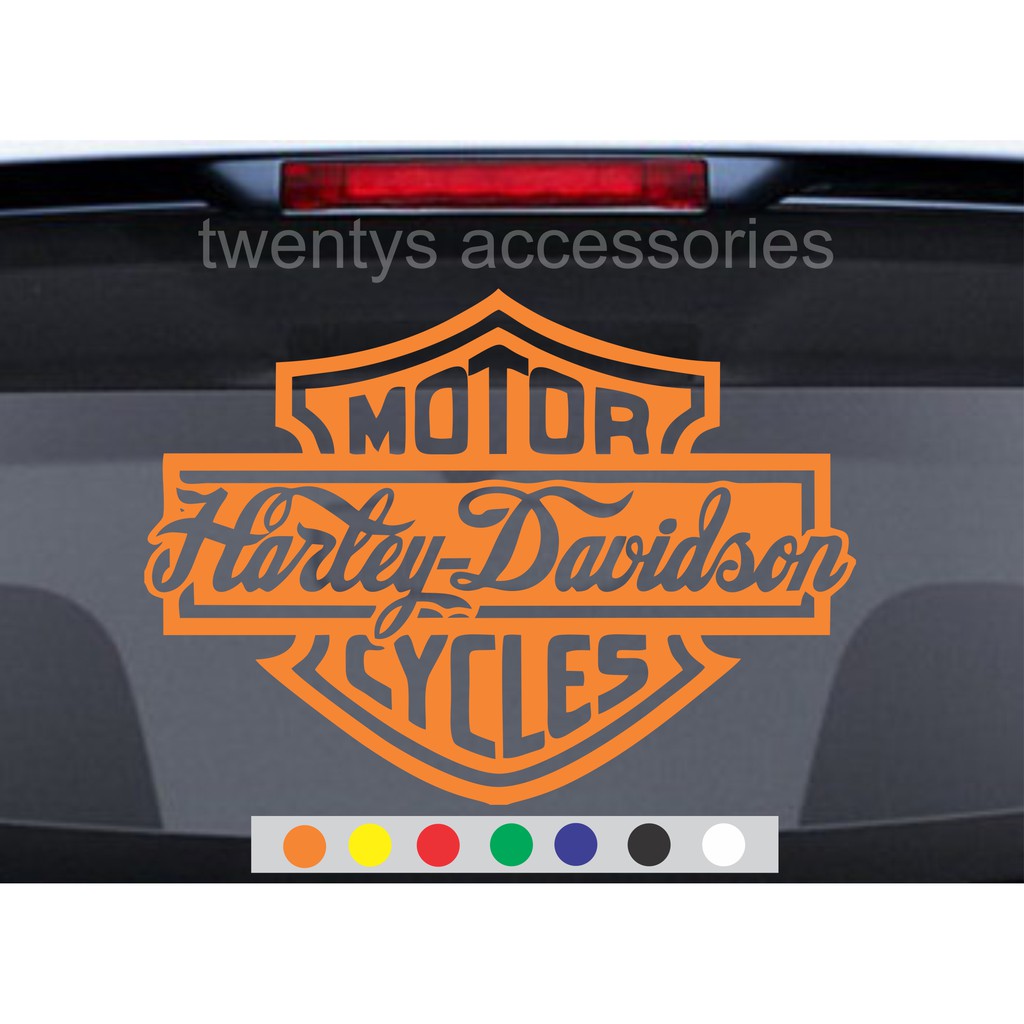 Jual stiker motor harley davidson sticker kaca mobil stiker cutting ...
