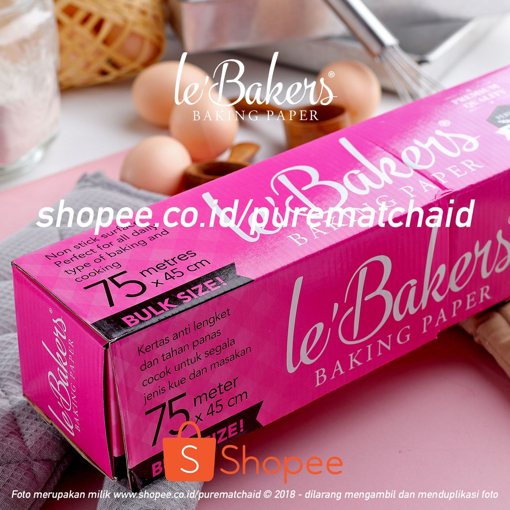 Jual Baking Paper Le Bakers 45cm x 75m Bulk Lebakers Parchment Kertas ...