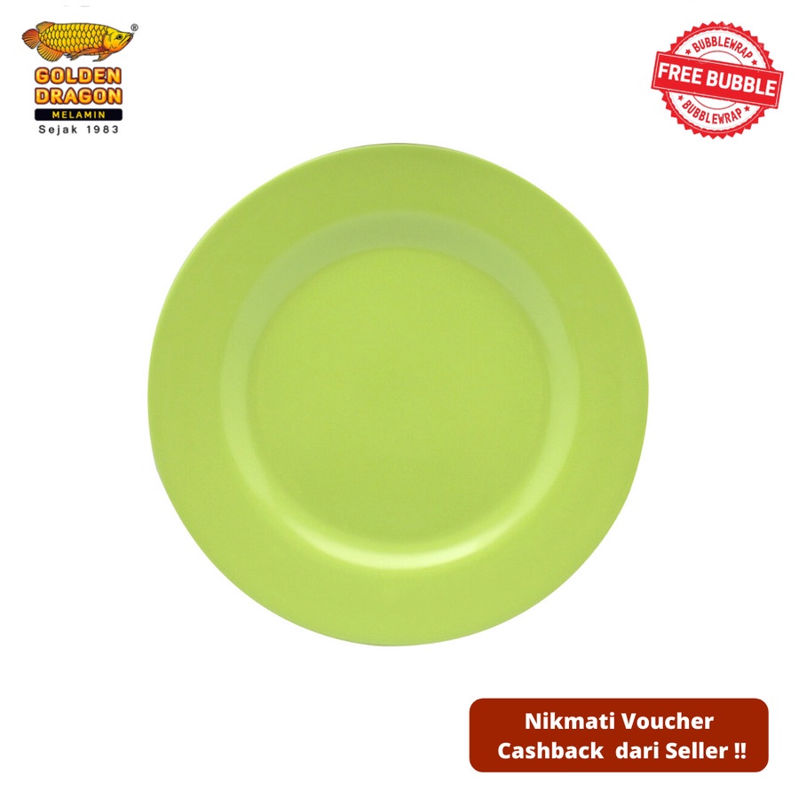 Jual Piring Makan Melamine Ceper 9" Merk Golden Dragon - P0209 | Shopee ...