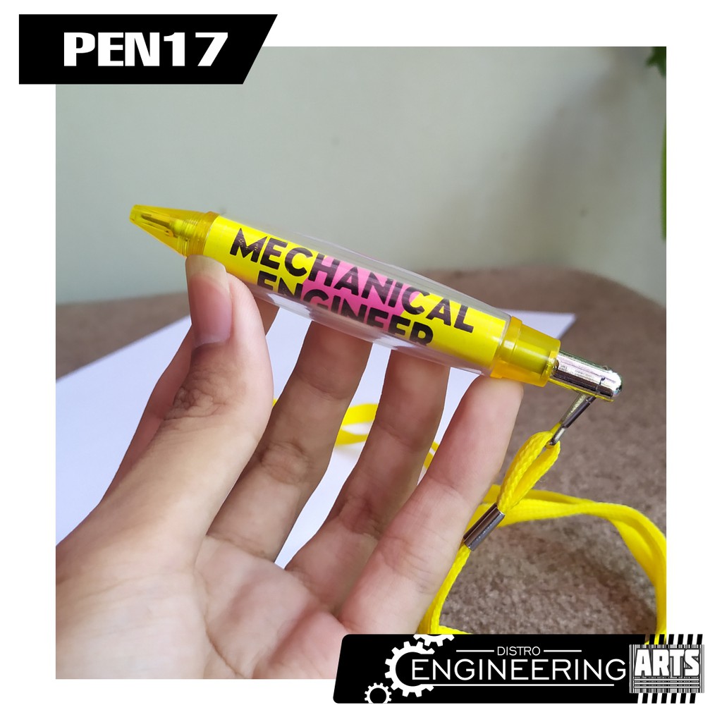 Jual Pulpen Kalung Kuning Sticker Motif Mechanical engineering Pena ...