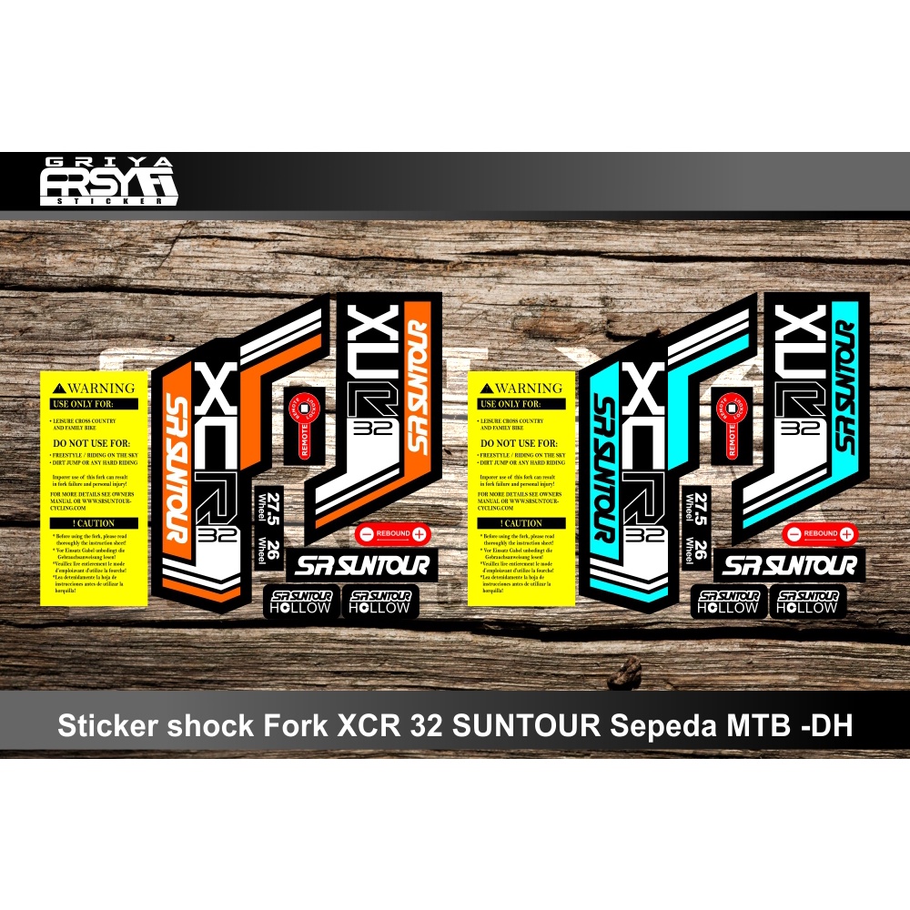 Jual Decal Sticker Shox Sepeda MTB DH XCR32 SUNTOUR sepeda | Shopee ...