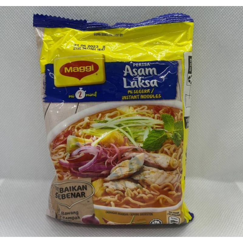 Jual Mie Malaysia Mi Maggie Noodles Malaysia rasa Asam Laksa rempah ...