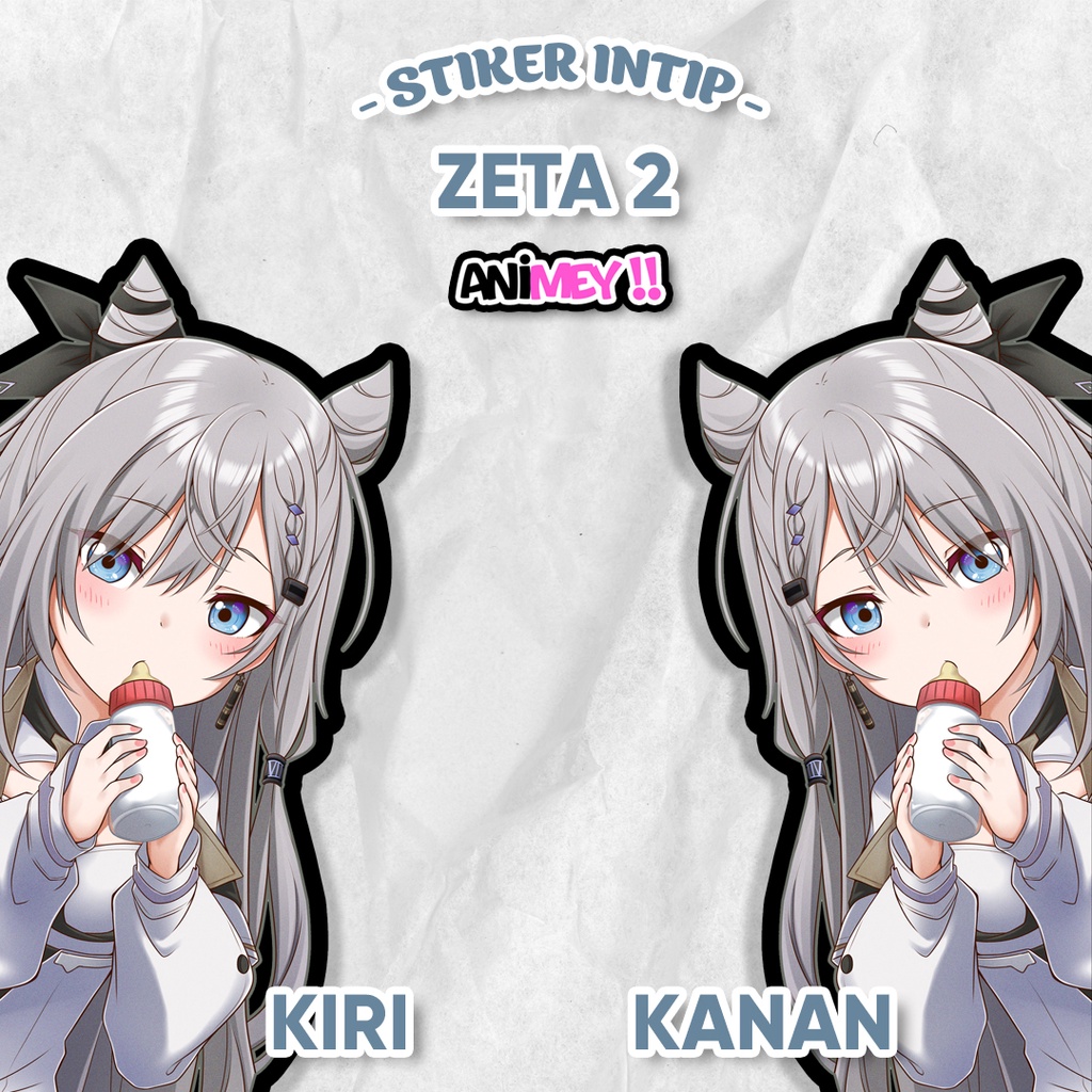 Jual Stiker Intip Samping Vestia Zeta Hololive Vtuber Anime Waterproof ...