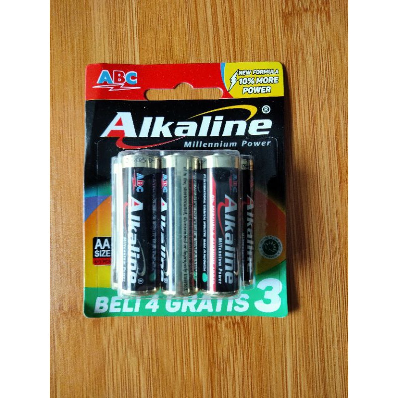 Jual Baterai ABC Alkaline AA Isi 7/Batu Batrai A2 | Shopee Indonesia
