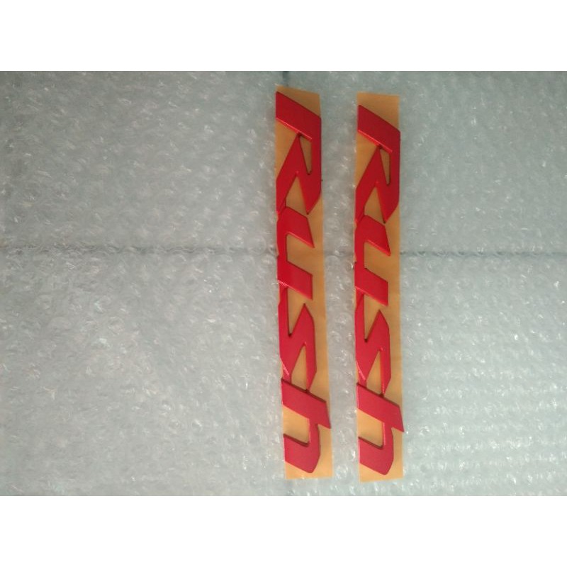 Jual emblem toyota rush/ tulisan toyota Rush merah | Shopee Indonesia