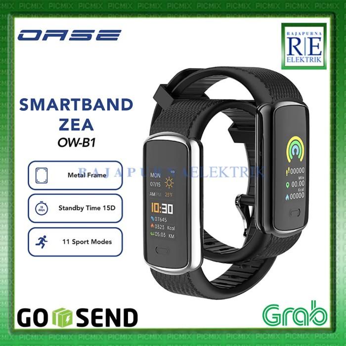 Jual Oase Smartband Zea Ow-B1 Ip67 Metal Frame Smart Watch Band ...