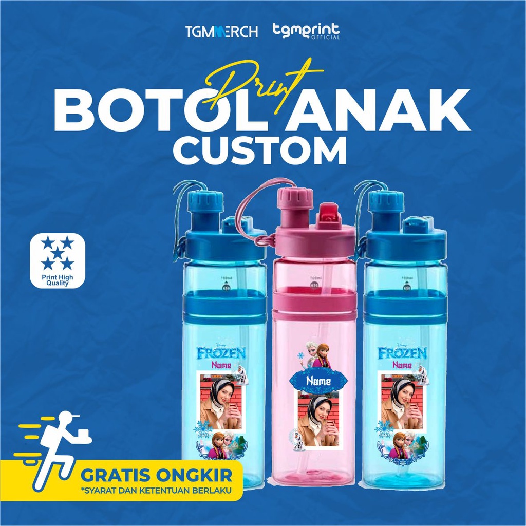 Jual TGM MERCH - Cetak Custom Botol MInum Anak Seliya Print UV | Shopee ...