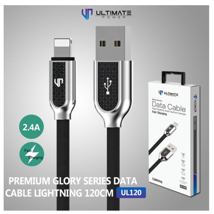 Jual ULTIMATE DATA CABLE GLORY SERIES FAST CHARGING LIGHTNING 120CM ...