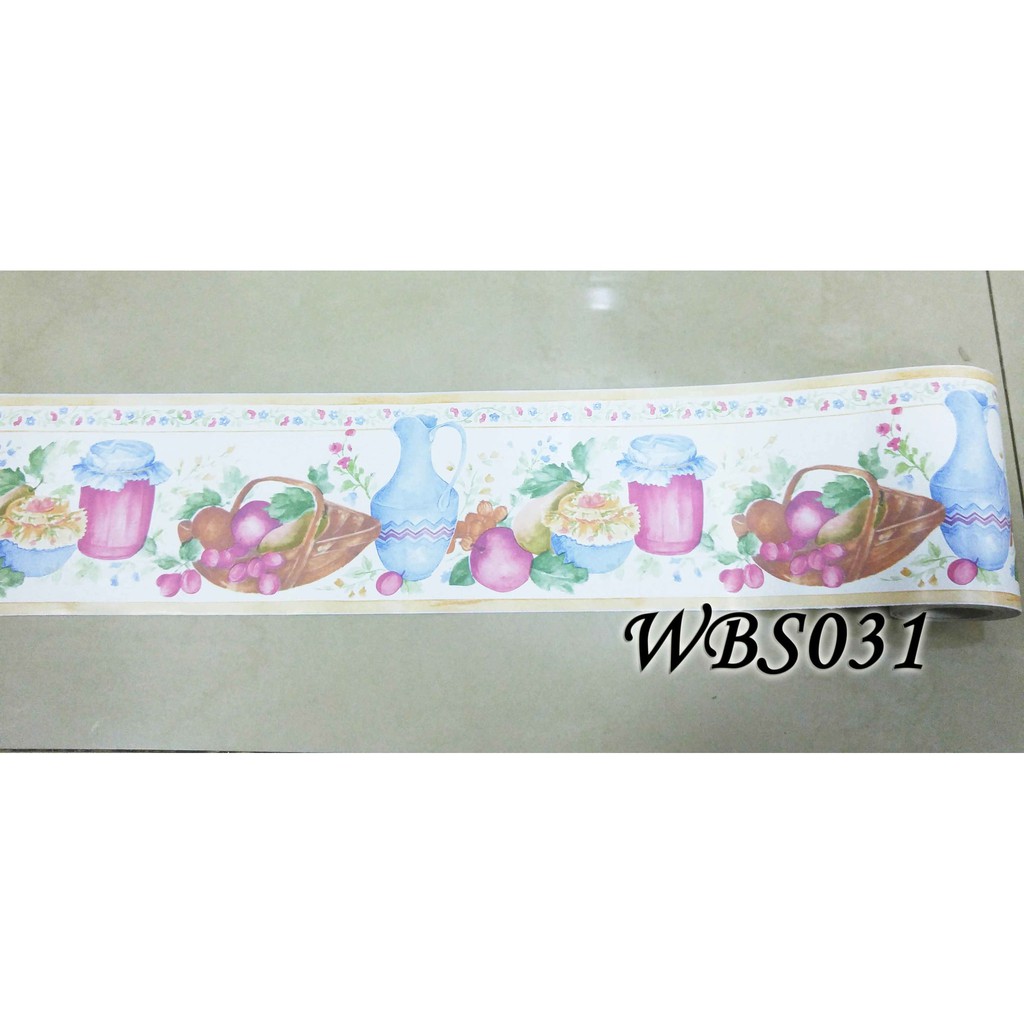 Jual WBS031 BORDER KITCHEN 10 CMWALL BORDER STICKER 10MX10CM | Shopee ...