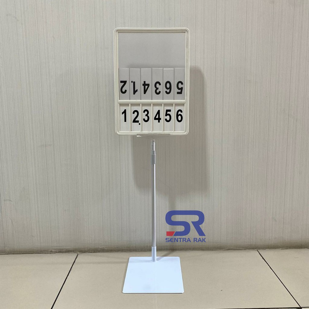 Jual Frame Price Display A4 with Number Chart + Stand Adjustable 250 ...