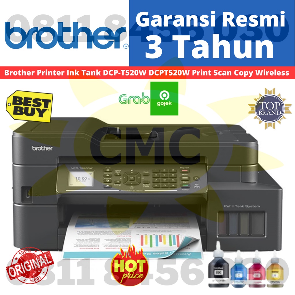 Jual Printer Brother DCP T520W T 520W WiFi Print Scan Copy Pengganti ...