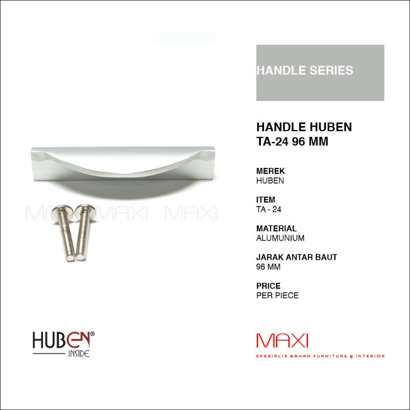 Jual Huben Handle TA-24, 64/96/128/160 mm Anodize Grosir (1 dus=50 pcs ...