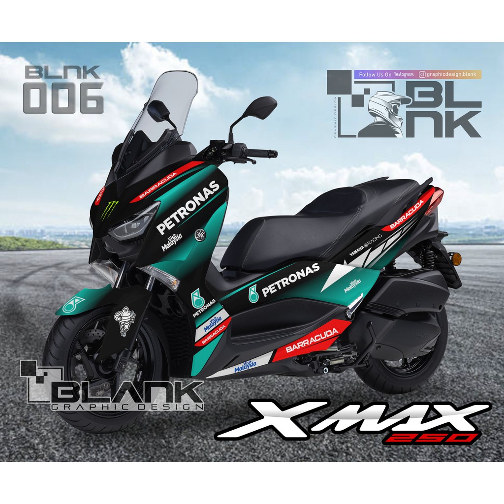 Jual Stiker Decal Motor XMAX 250 - BLNK-006 Petronas MotoGP Livery ...